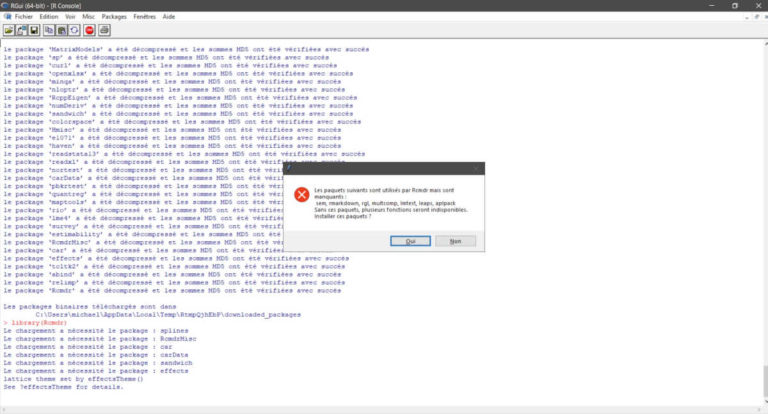 Installer et Configurer R Commander - Michaël Val, Ostéopathe D.O. à Brunoy